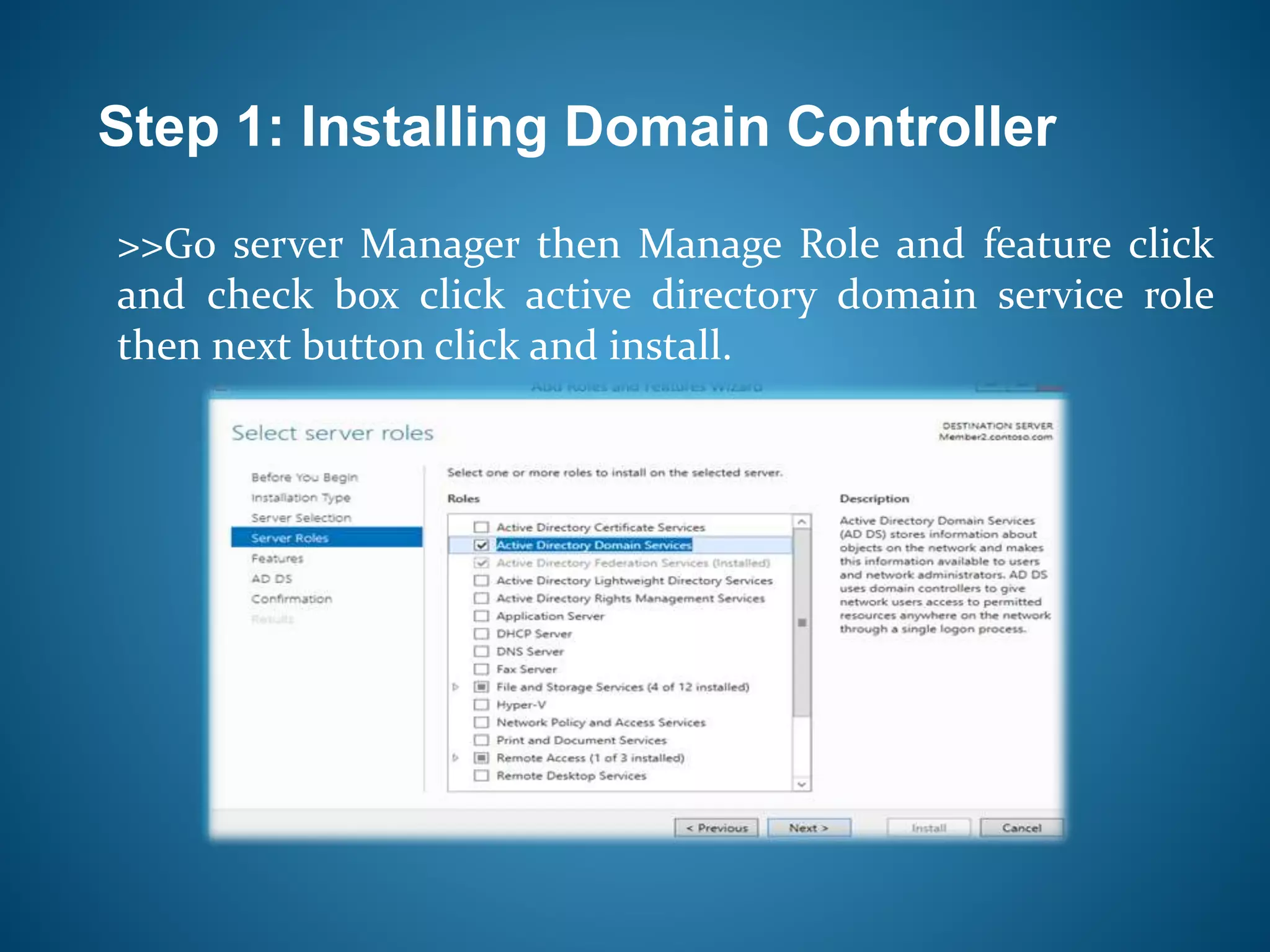 Active directory domain service | PPT
