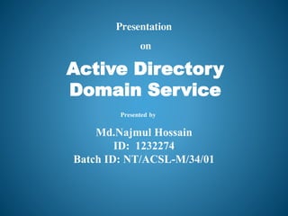 Active directory domain service | PPT