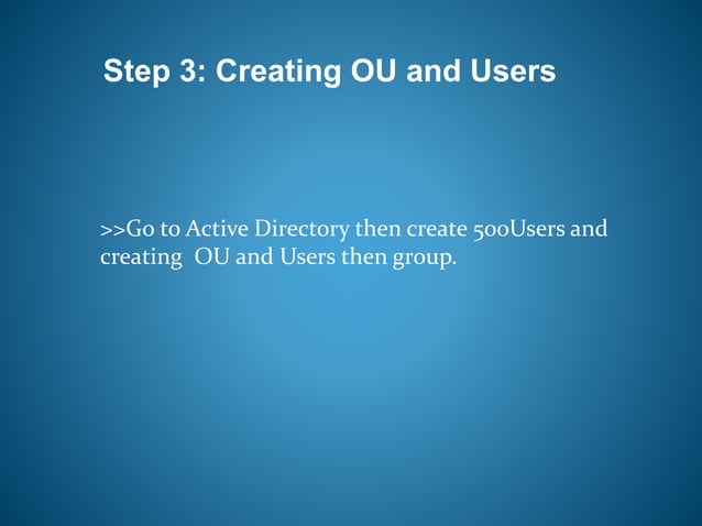 Active Directory Domain Service Ppt