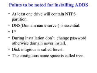 Active directory domain services | PPT
