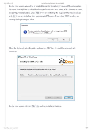 Active Directory Federation Services: OpenOTP Multi-Factor Authentication Integration with ADFS ...