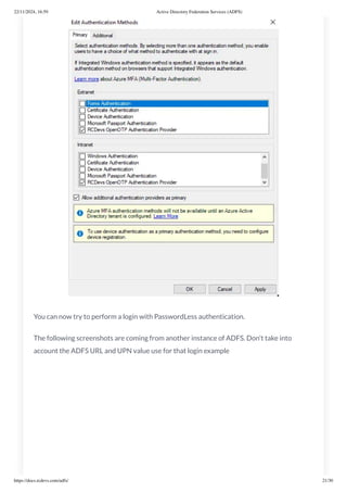 Active Directory Federation Services: OpenOTP Multi-Factor Authentication Integration with ADFS ...