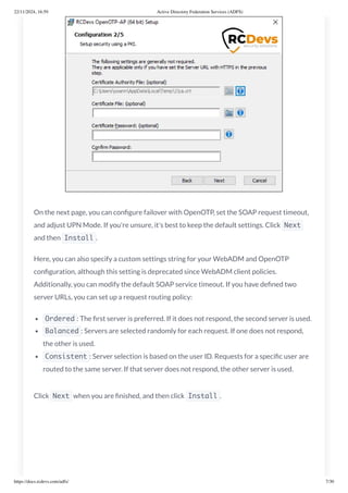 Active Directory Federation Services: OpenOTP Multi-Factor ...