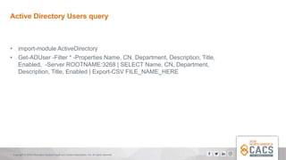 Active Directory for Auditors | PPTX