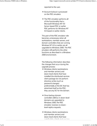 Active Directory FSMO Roles in Windows Server | PDF