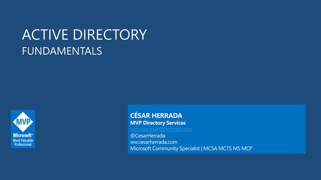 Active Directory Fundamentals 1 | PPT