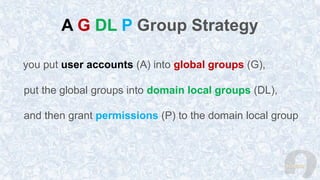 Active directory groups and AGDLP- 2nd ed | PDF