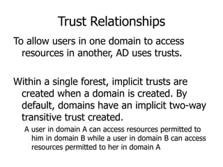 Active directory installation windows 2003 1 | PPT