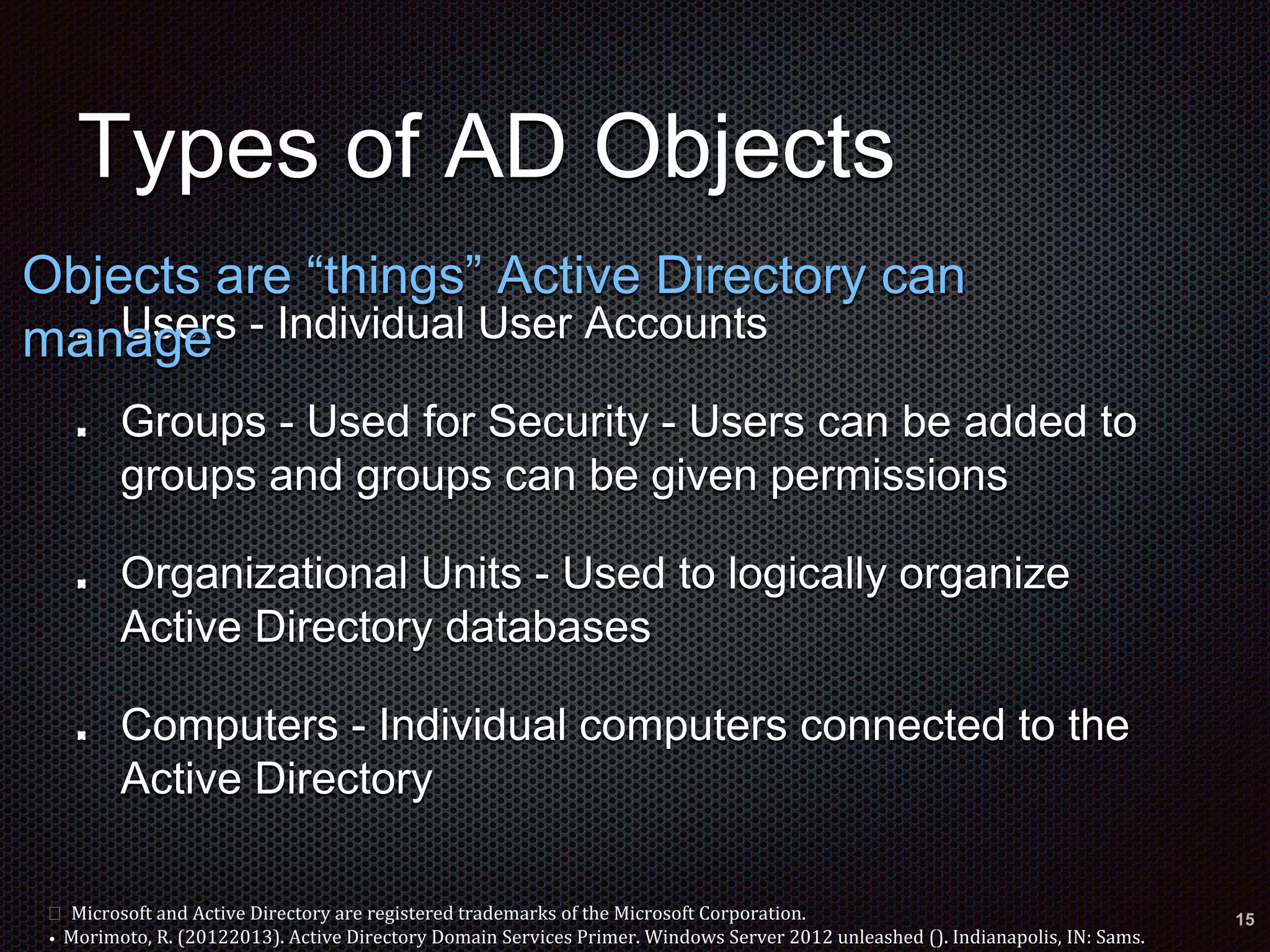 Active directory introduction | PPT