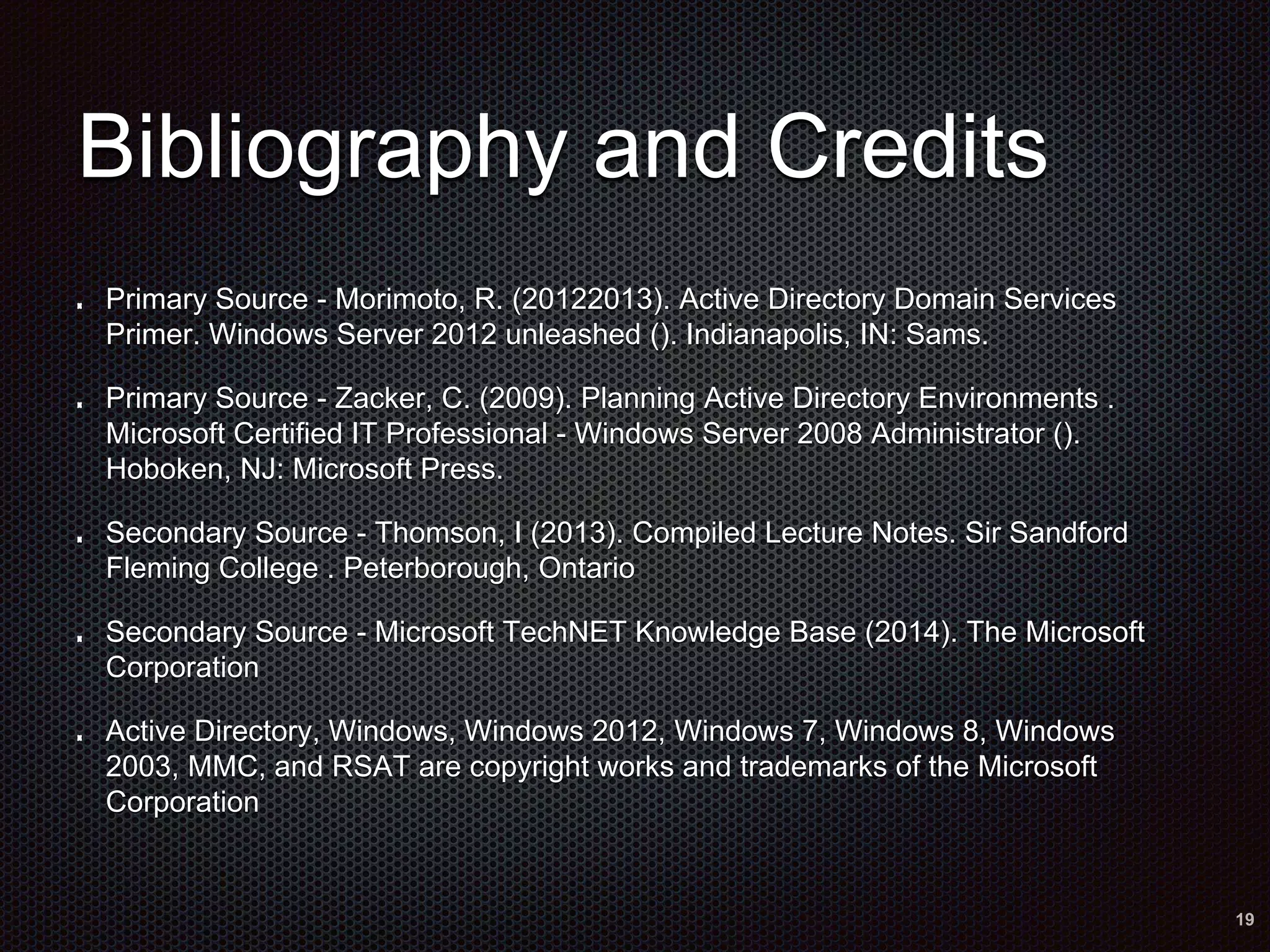 Active directory introduction | PPT