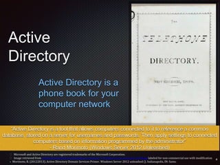 Active directory introduction | PPT