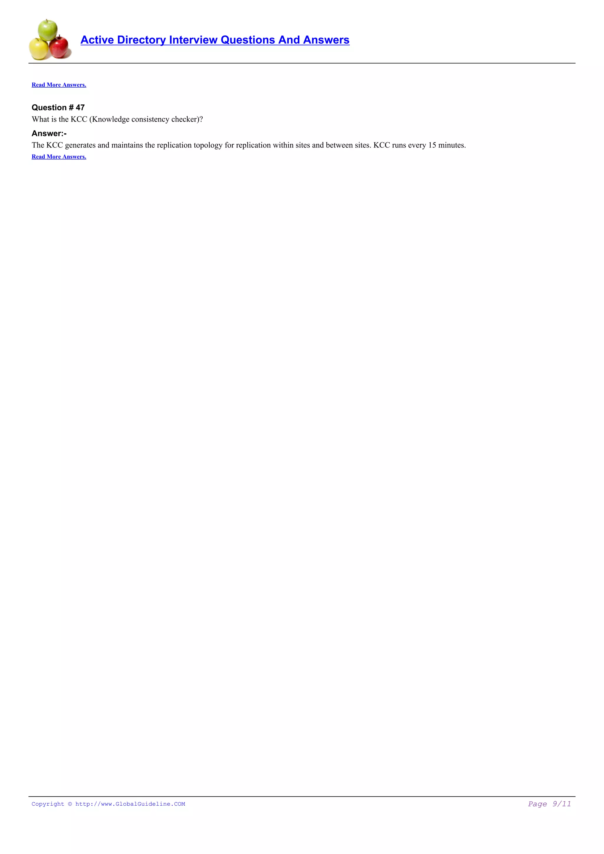 Active directory job_interview_preparation_guide | PDF