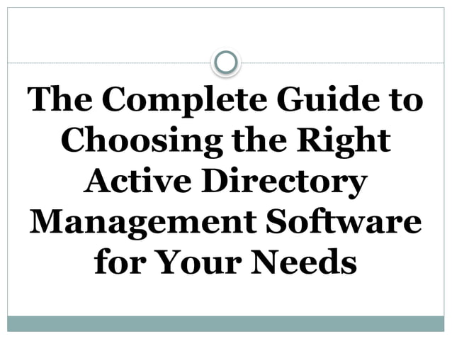 Active Directory Management Software.pptx