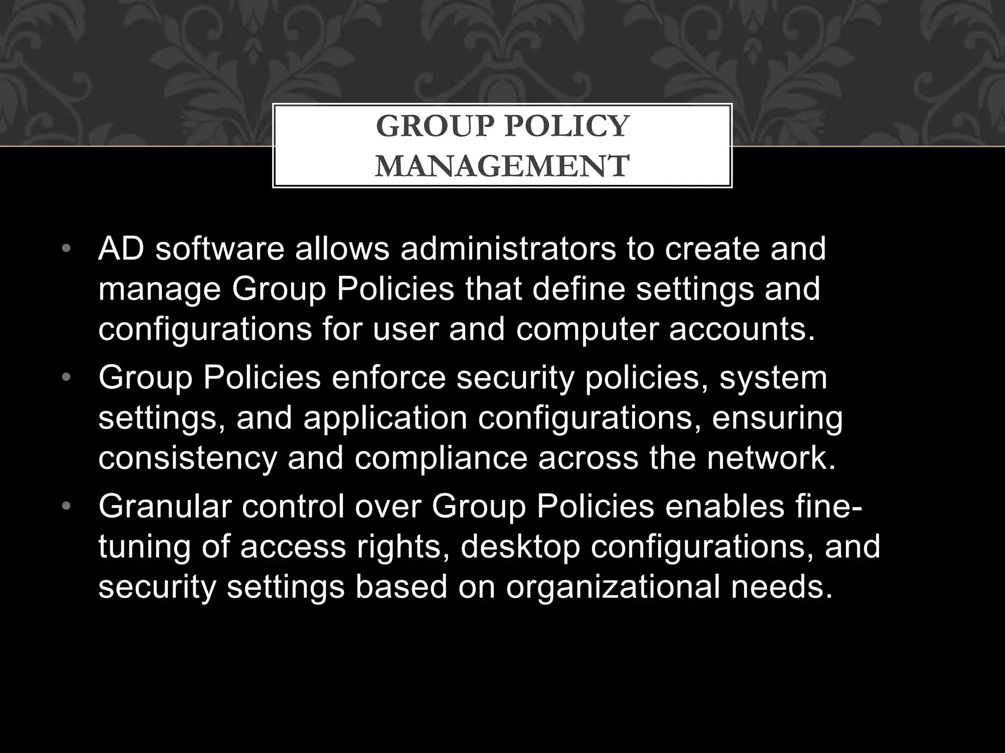 The Key To It Efficiency Active Directory Management Software Explained Pptx
