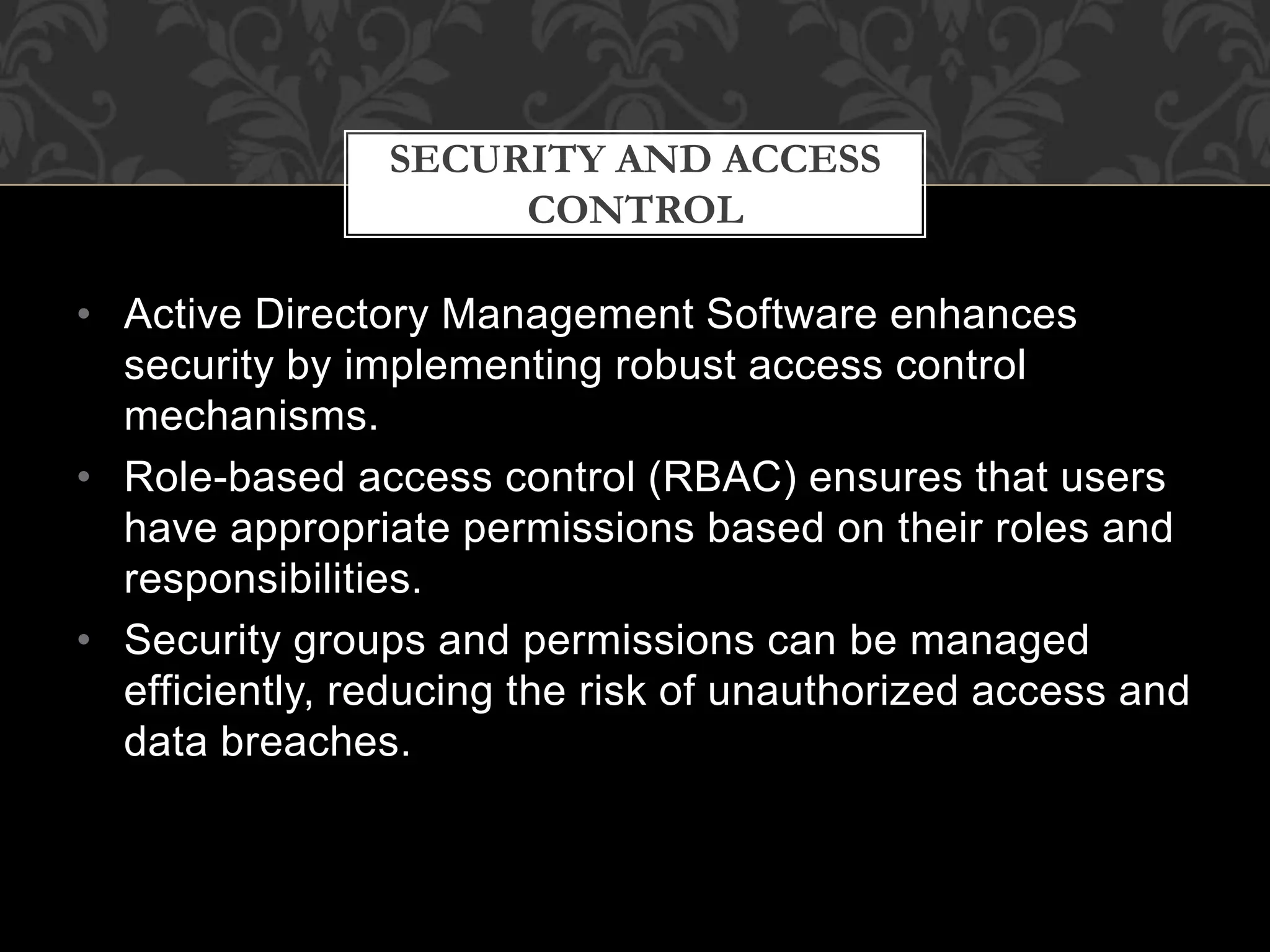 The Key To It Efficiency Active Directory Management Software Explained Pptx