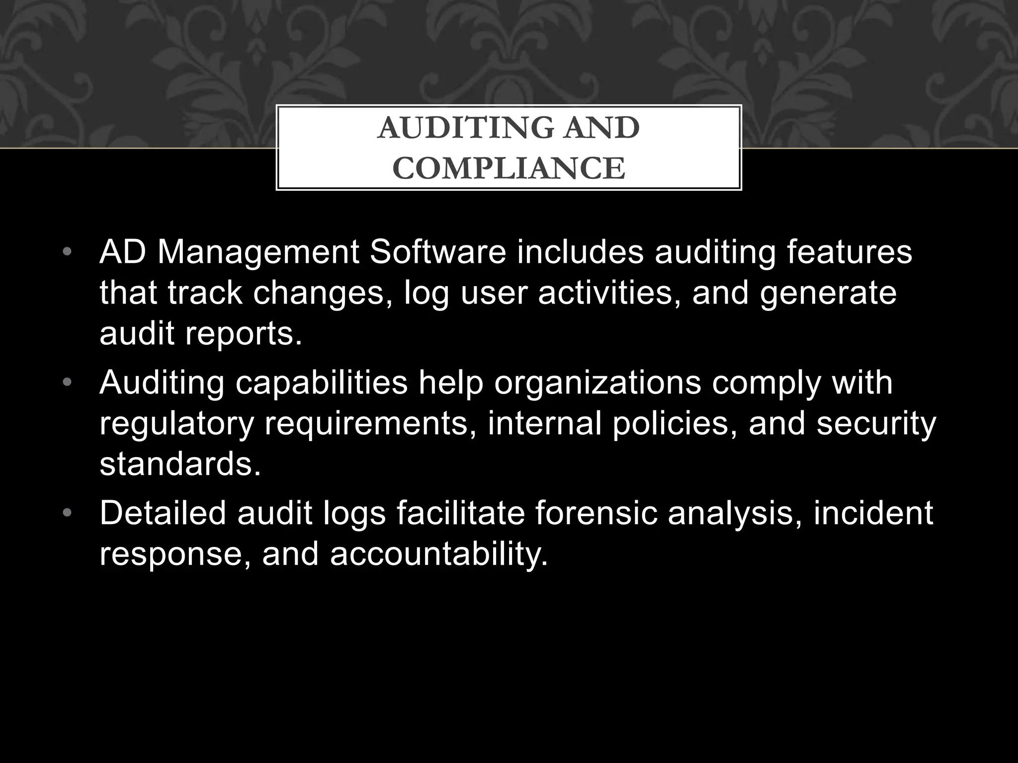 The Key To It Efficiency Active Directory Management Software Explained Pptx