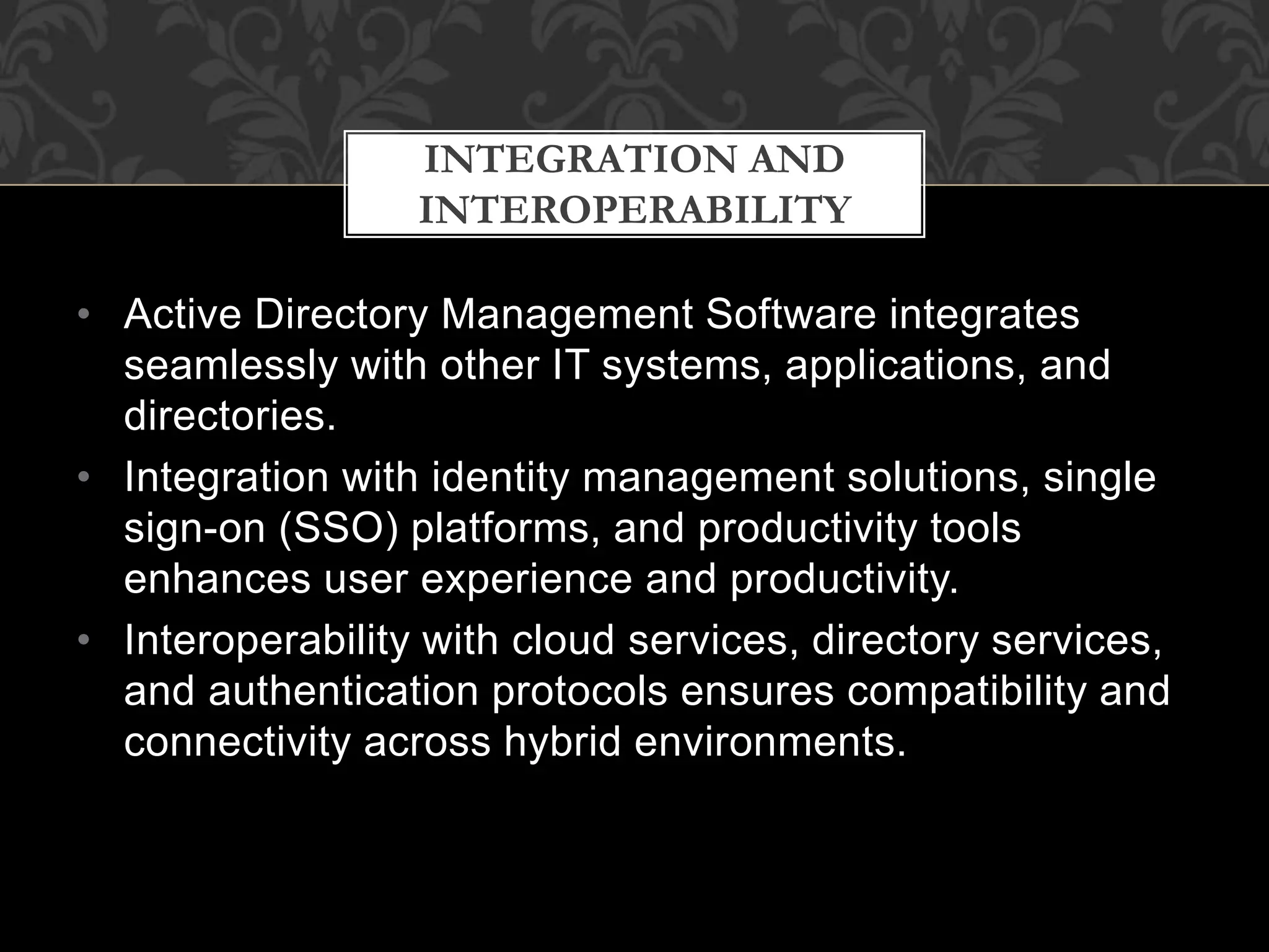 The Key To It Efficiency Active Directory Management Software Explained Pptx