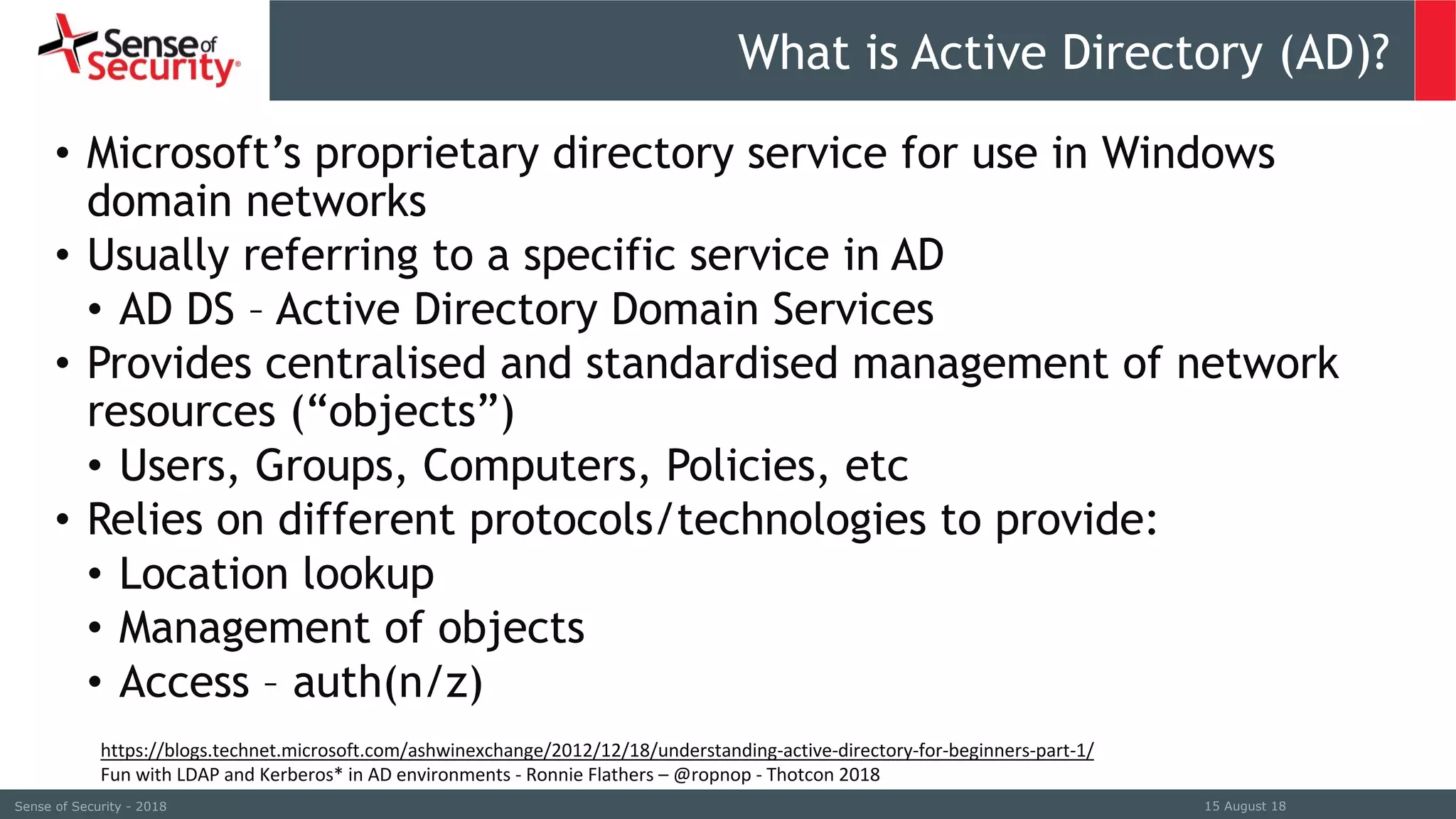 Active Directory Recon 101 | PPT
