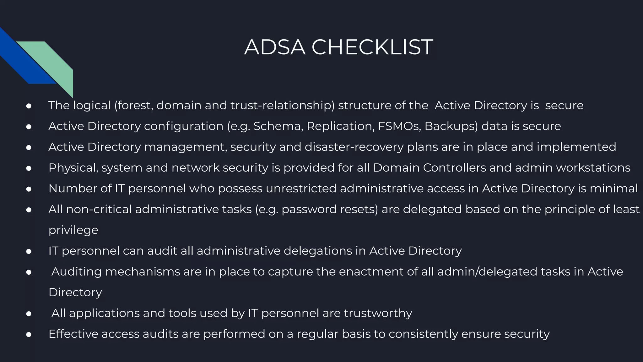 Active directory security assessment | PDF