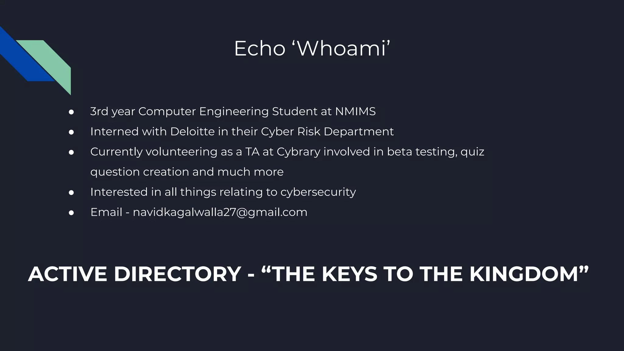 Active Directory Security Assessment Ppt