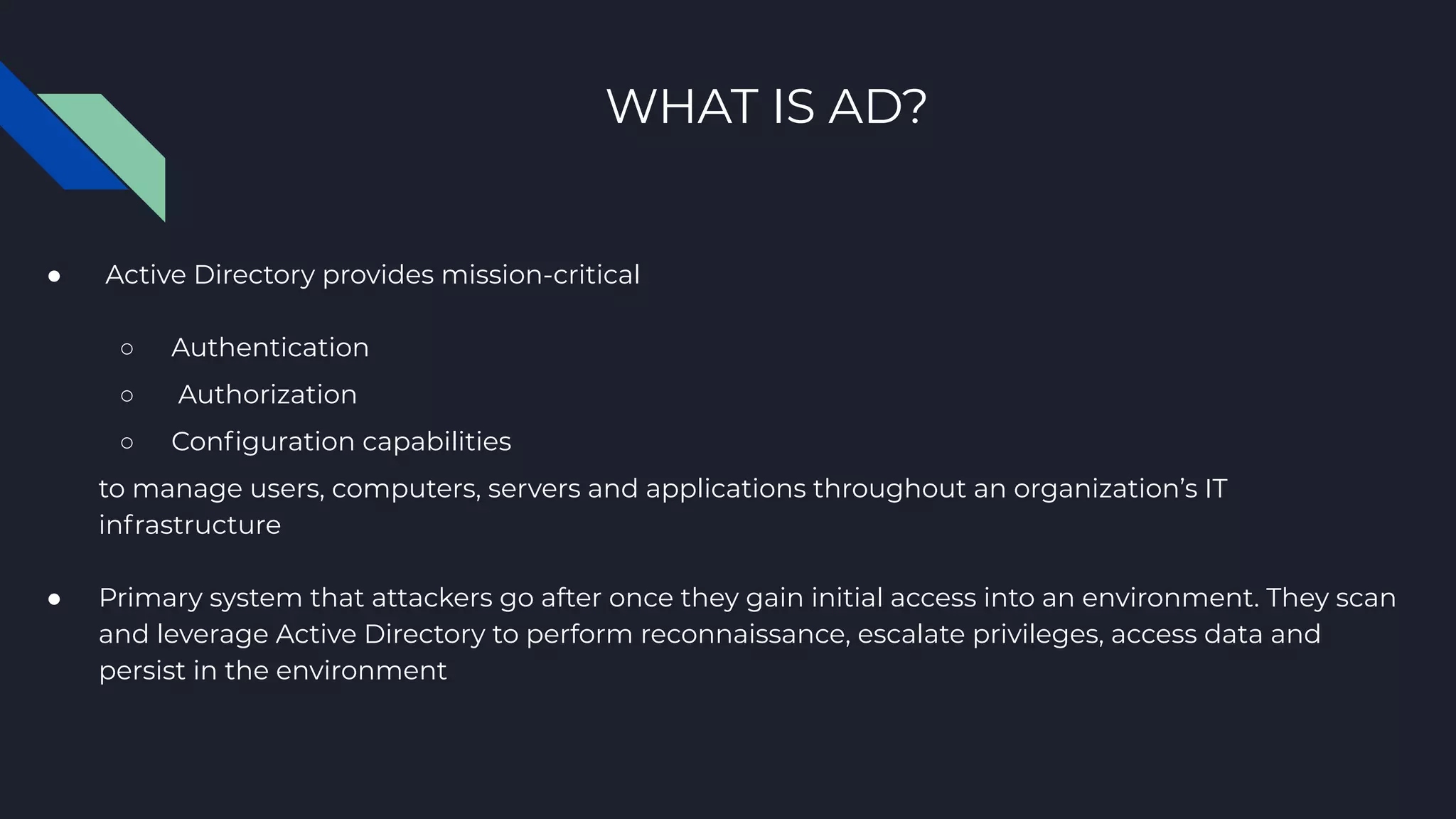 Active Directory Security Assessment Ppt