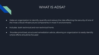 Active directory security assessment | PDF