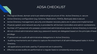 Active directory security assessment | PDF