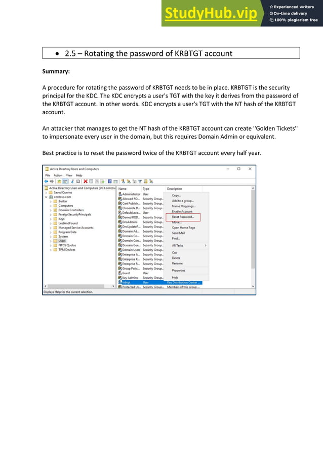 Active Directory Security Assessment ADSA | PDF