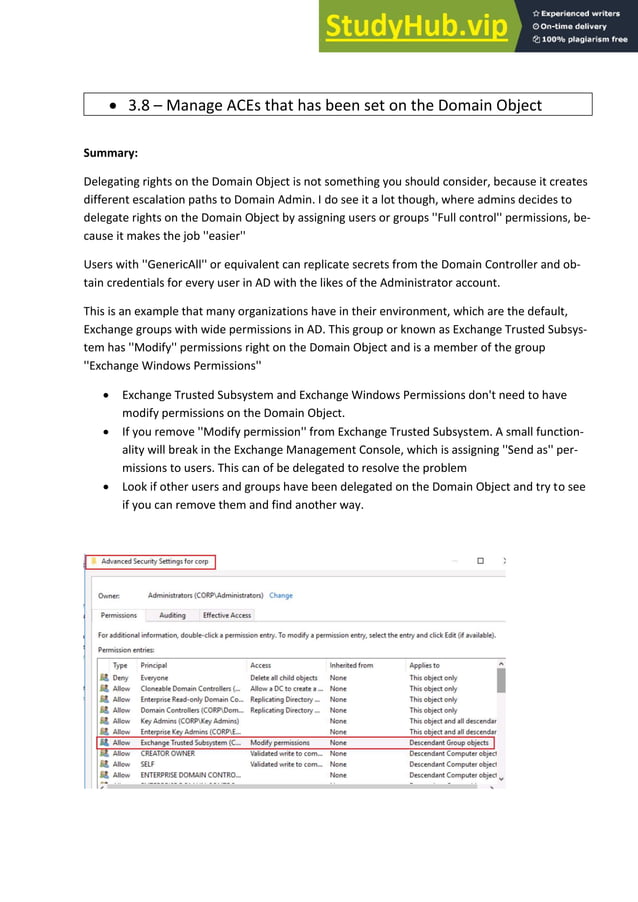 Active Directory Security Assessment ADSA | PDF