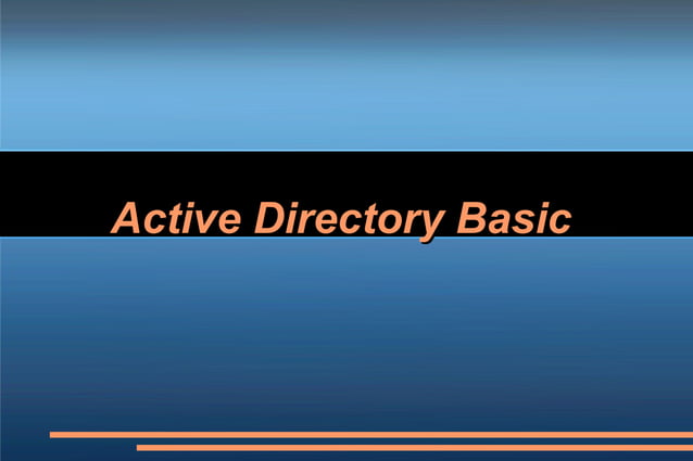 Active directory slides | PPT