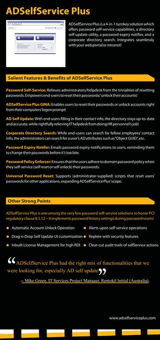 Active directory solutions brochure | PDF