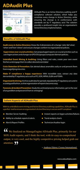 Active directory solutions brochure | PDF