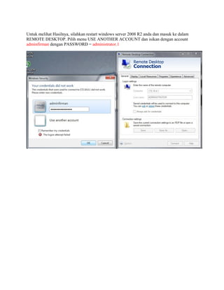 Active directory windows 2008 server | PDF