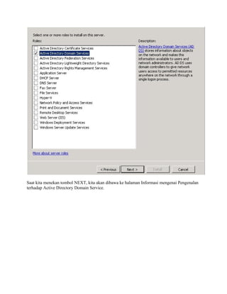 Active directory windows 2008 server | PDF