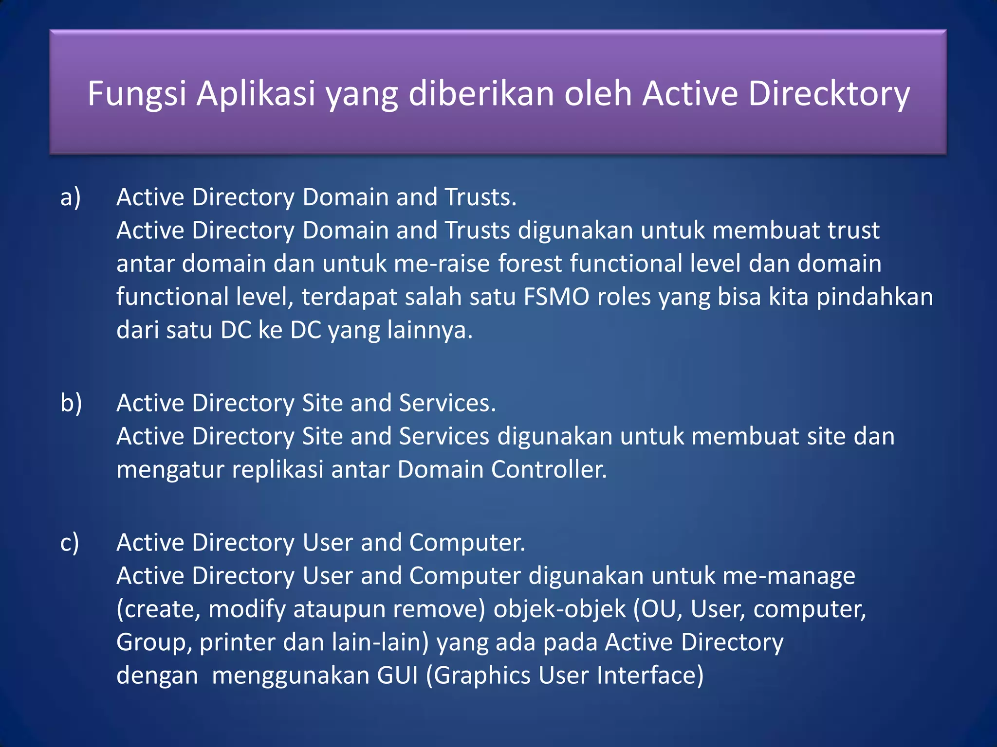 Active directory windows server 2003 | PDF