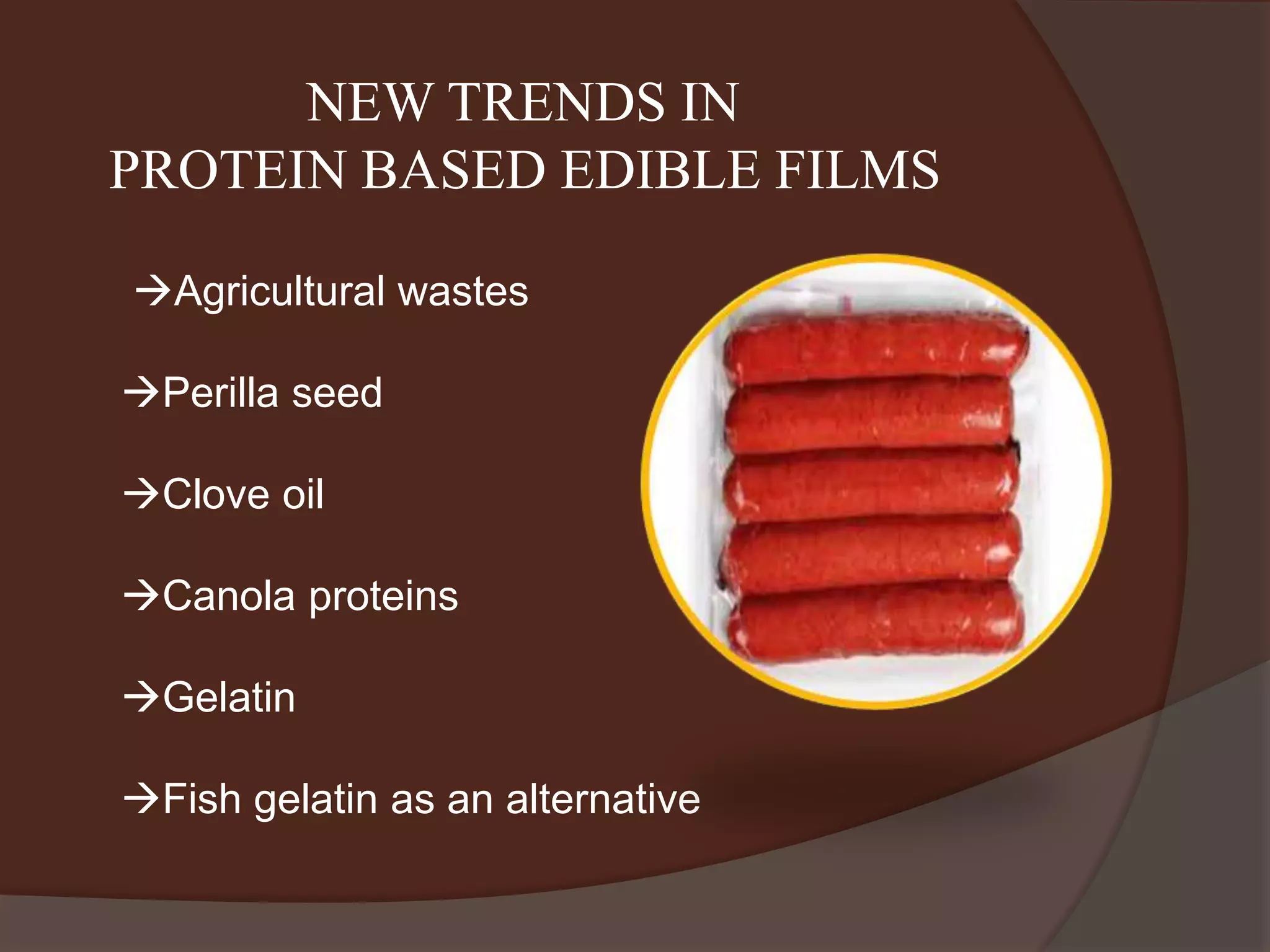 Active edible films - An emerging trend in Food Packing technology | PPT