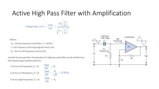 Active Filters - Electrical Network Analysis | PPT