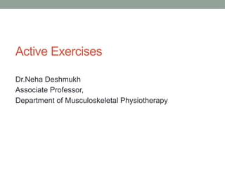 Active Exercises for Physiotherapy students.pptx