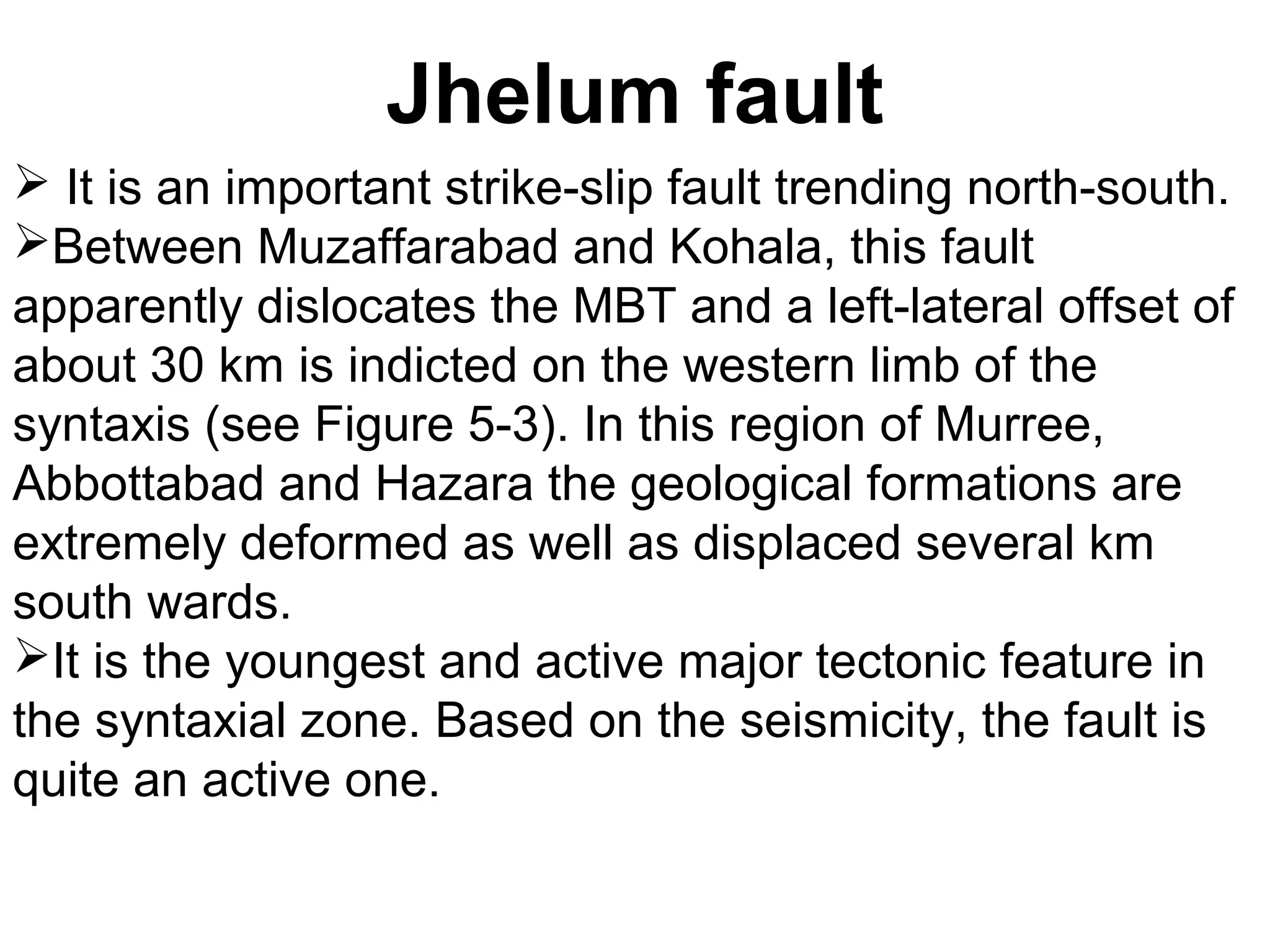Active faults of pakistan | PPT