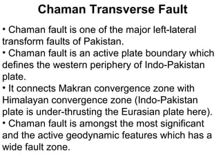 Active faults of pakistan | PPT