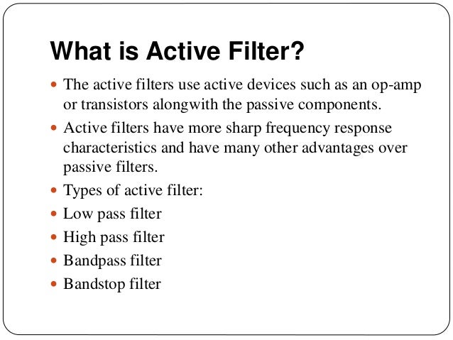 Active filter