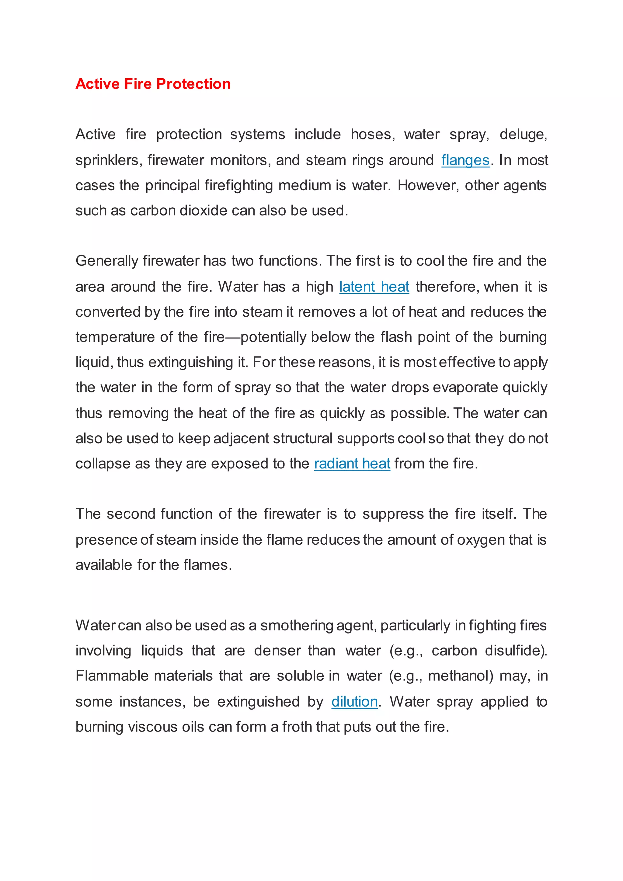 Active fire protection | DOCX
