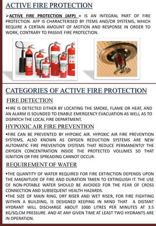 Active fire protection system | PPTX
