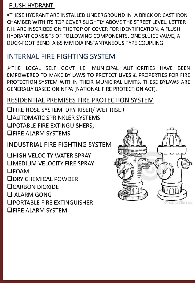 Active fire protection system | PPTX | Chemistry | Science