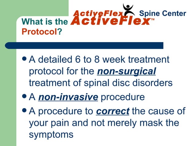 Active Flex Tm Spine Center Fb | PPT