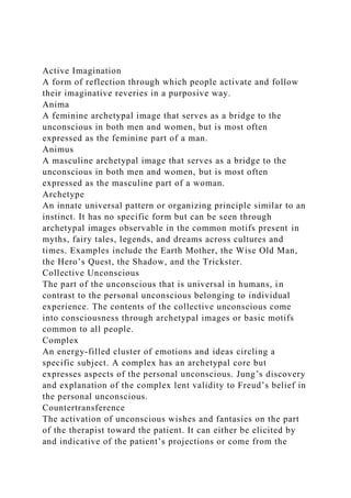 Active Imagination A form of reflection through which people act.docx