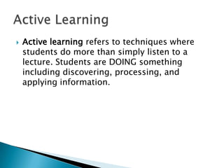 Active learning | PPTX