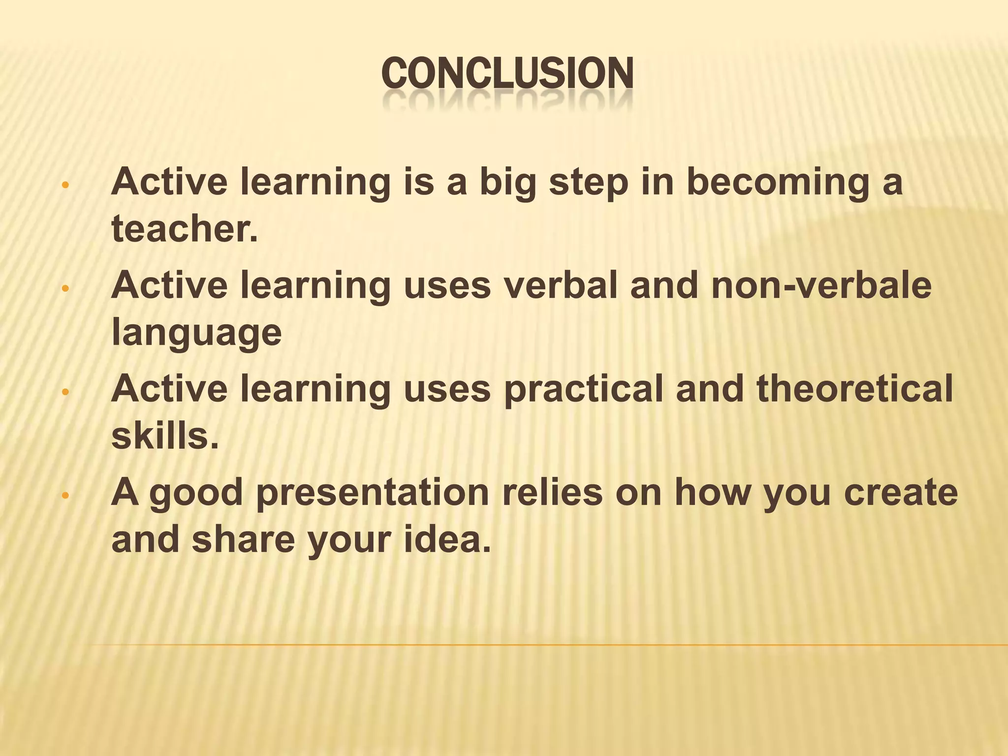 Active learning | PPTX