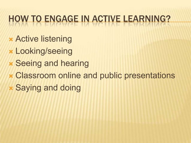 Active learning | PPTX