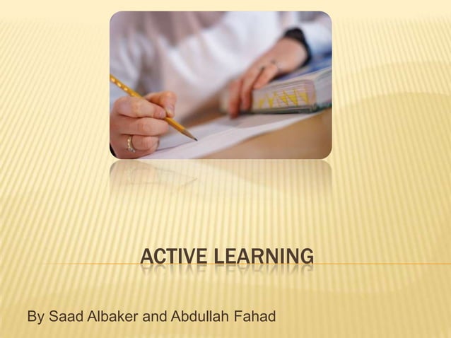 Active learning | PPT
